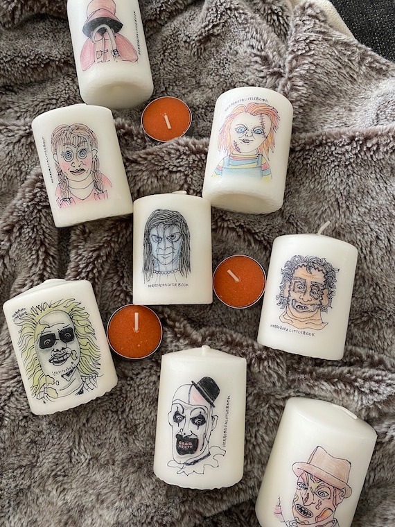 Horror Villain Themed Pillar Candles Annabelle the Ring - Etsy