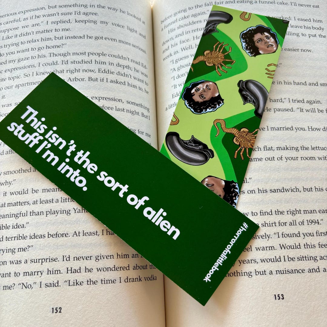 Alien Stuff - Alien - Horror Themed Bookmark - Etsy