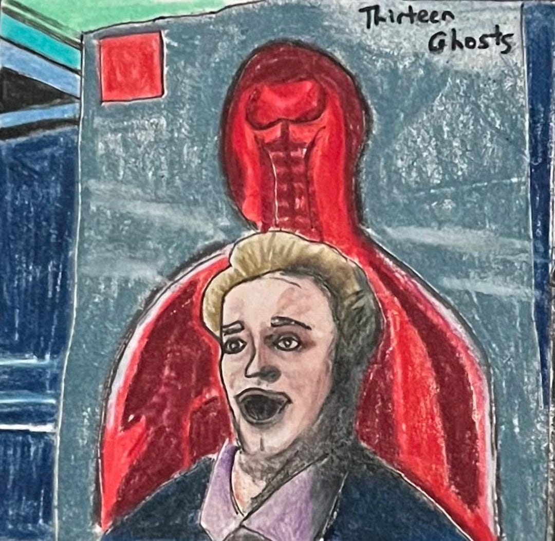Thirteen Ghosts - Hand-drawn, Horror Themed Stickers, Magnets and ...