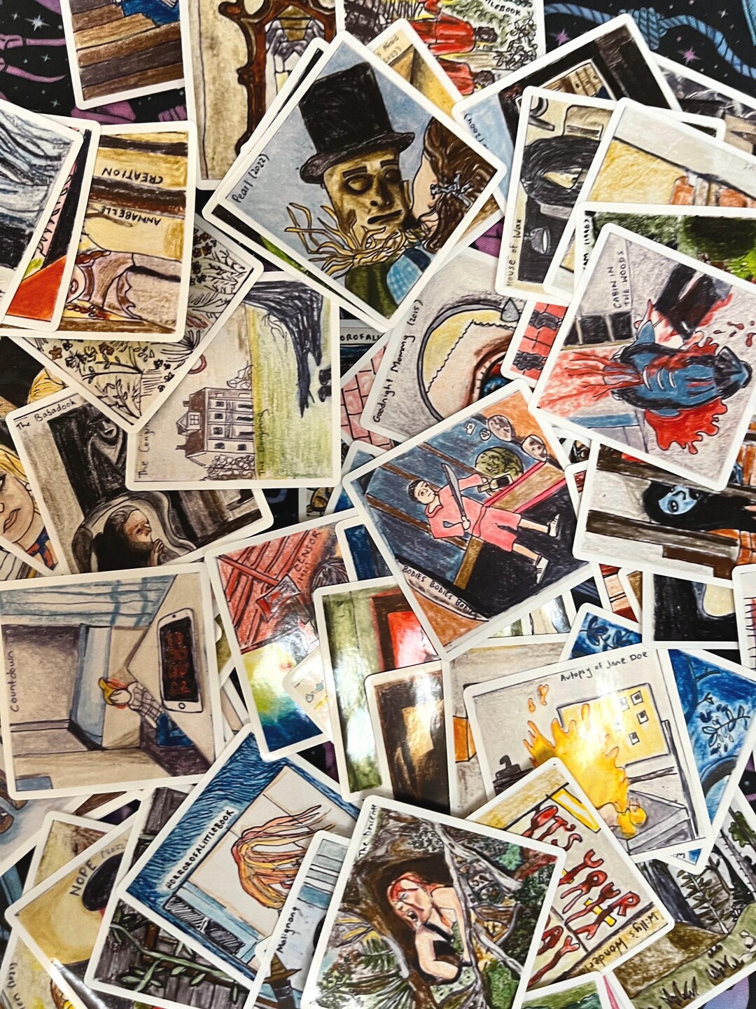Horror Movie Scene Vinyl Stickers, 6cm, Choose Your Own Pack - Etsy