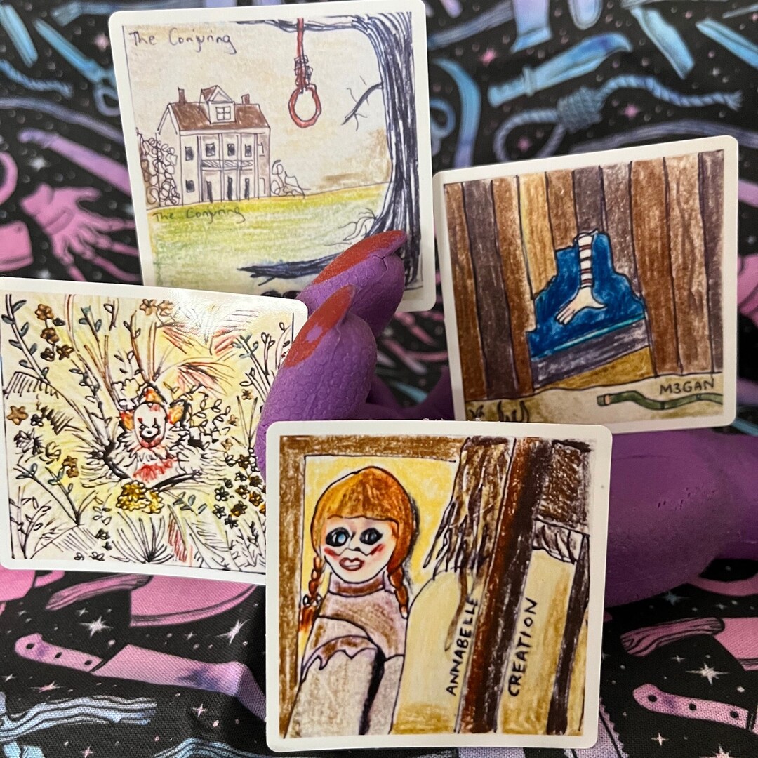 Horror-themed, Hand-drawn, 5cm Vinyl Stickers - 2010s Horror #1 - It ...