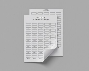 Arteza Everblend Blank Color Chart - Etsy