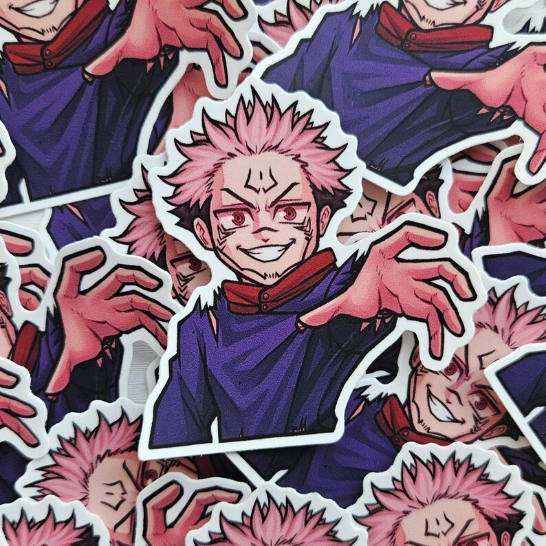 Jujutsu Anime JJK Matte Stickers - Etsy
