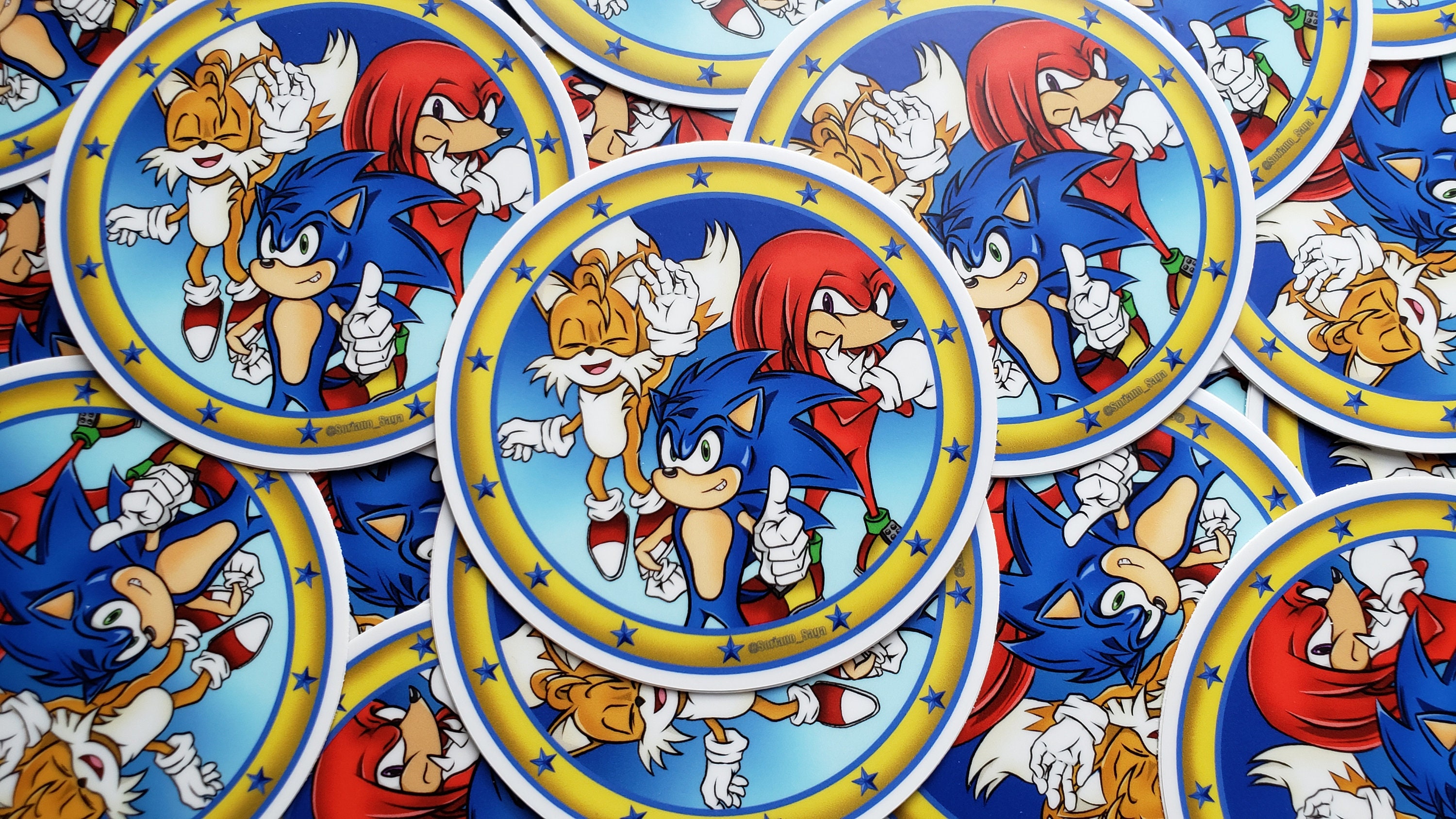 Sonic, Tails, and Knuckles Sticker - Etsy