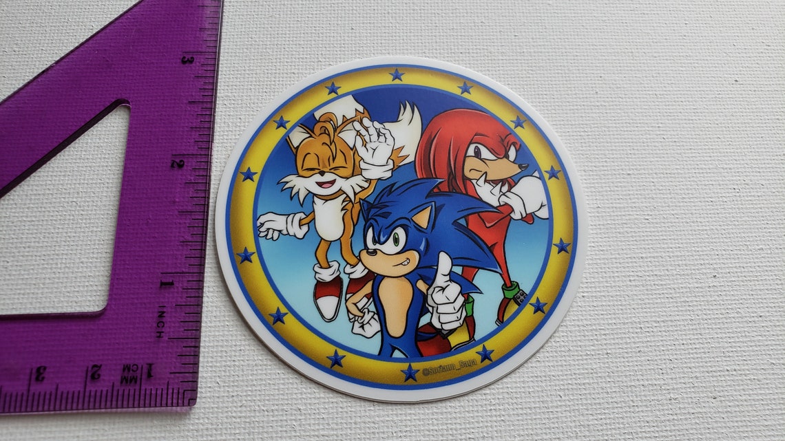 Sonic Tails and Knuckles Sticker | Etsy