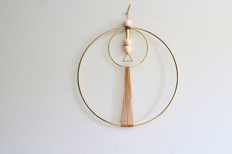 Macrame Wall Hanging Circle Dreamcatcher Wall Art Geometric - Etsy Canada