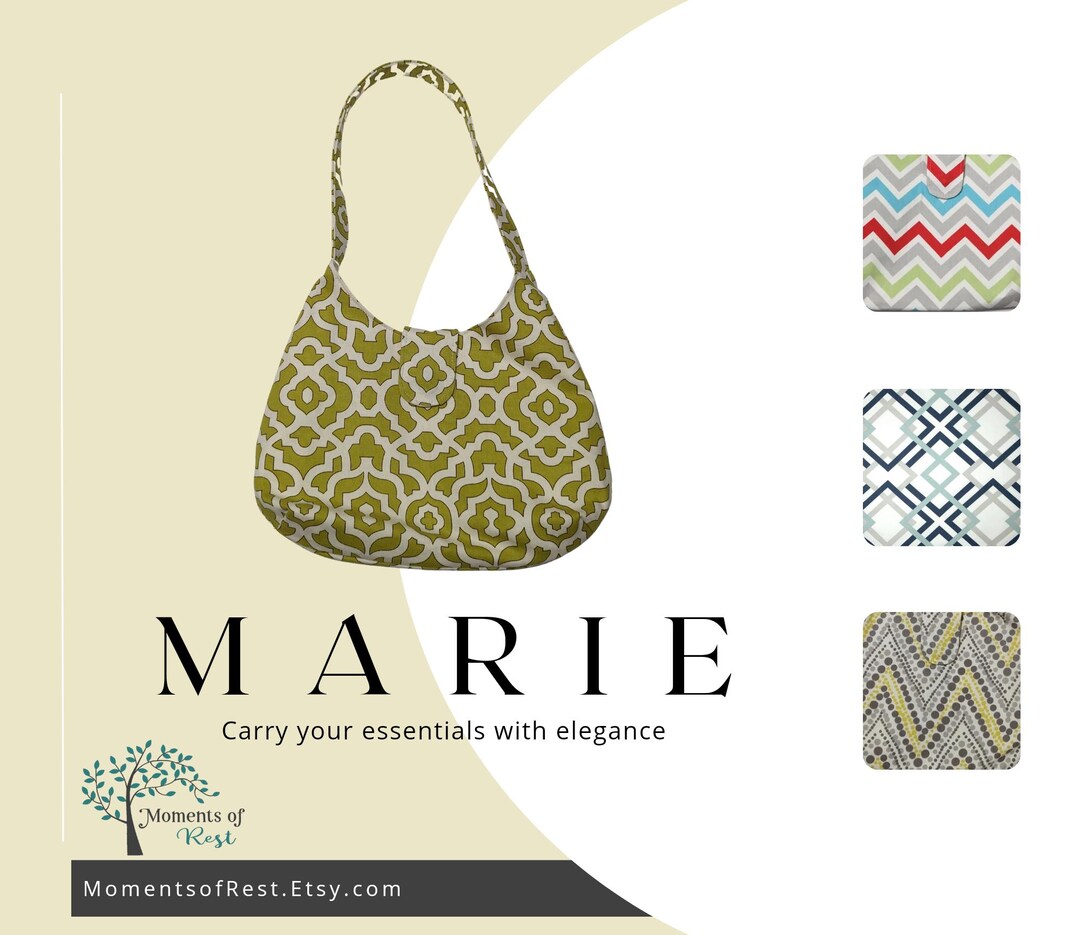 Marie Purse - Carry Your Essentials With Elegance. - Pockets - Snap - Etsy