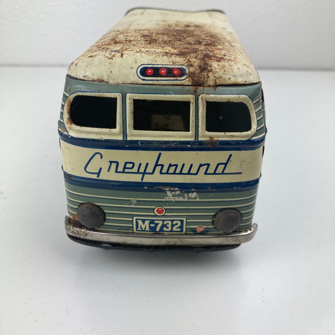 Vintage Toy Greyhound Scenicruiser Tin Friction Bus M-732 11 1/2" - Etsy