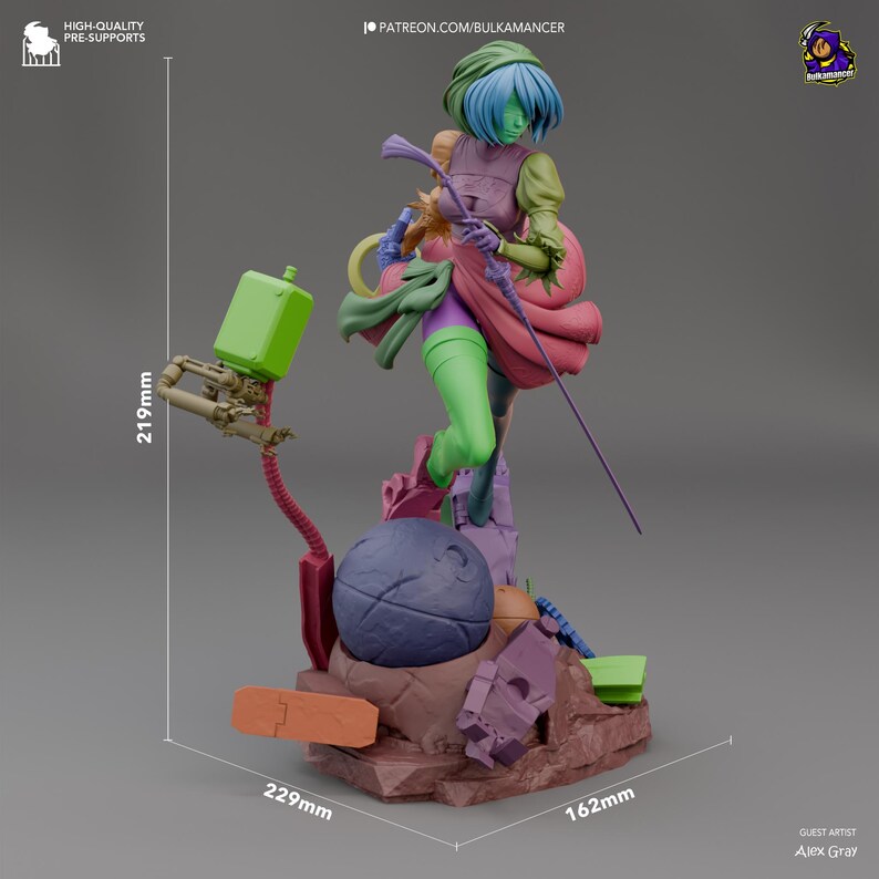 2B nier Automata Statue 1/8 Scale Model Kit by Bulkamancer Sculpts ...