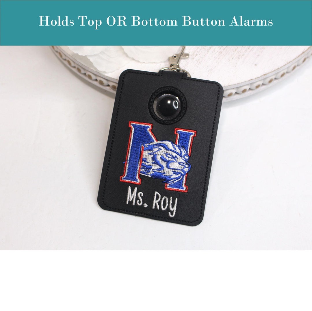 Alarm ID Badge Holder, Alarm Holder Key Ring, Personalized School ...