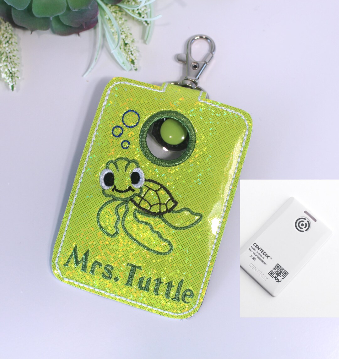 Alarm ID Badge Holder Alarm Holder Key Ring Vertical ID Card - Etsy
