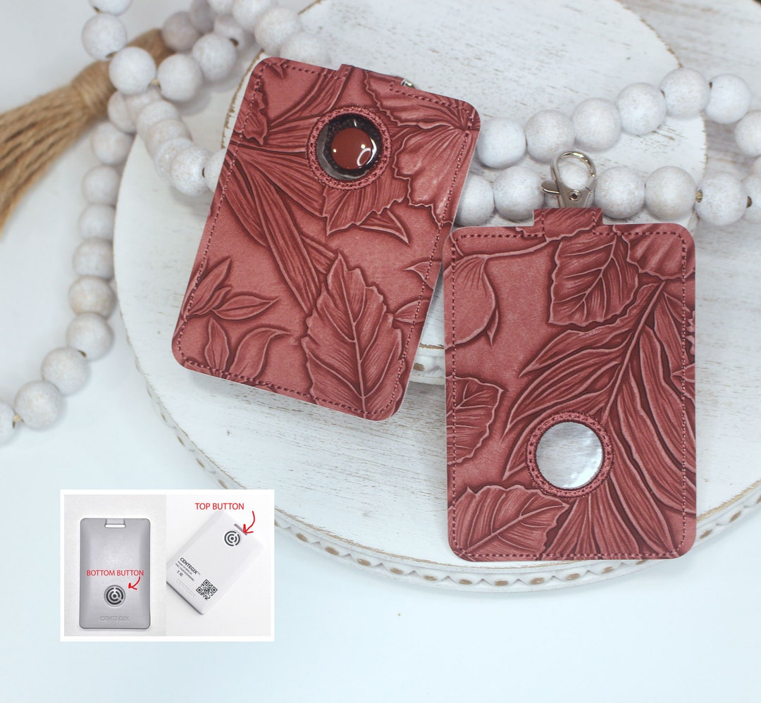 Alarm ID Badge Holder, Alarm Holder Key Ring, Vertical ID Card Case ...