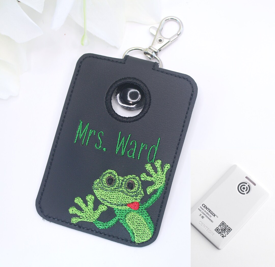 Alarm ID Badge Holder, Alarm Holder Key Ring, Vertical ID Card Case ...