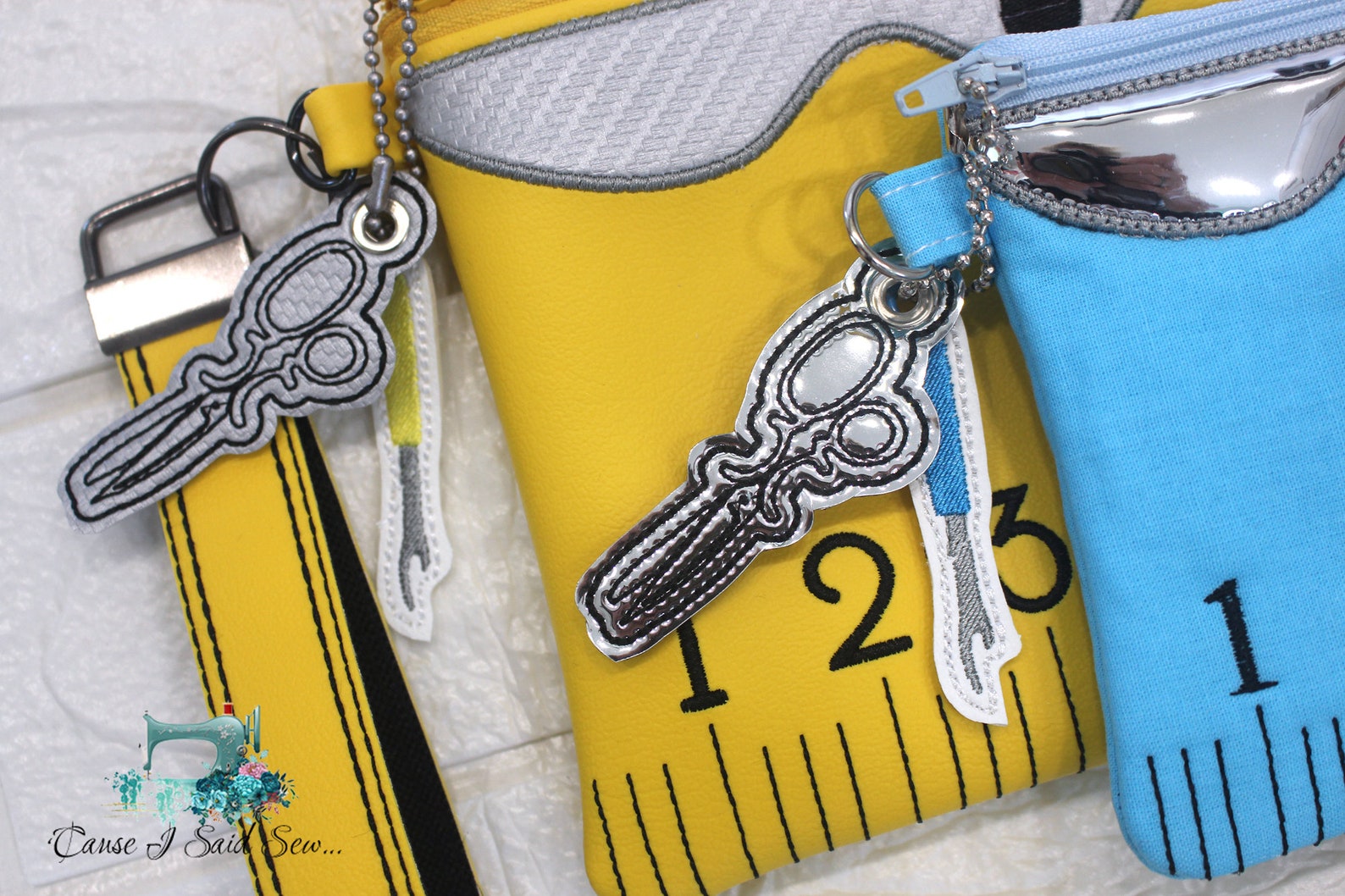 In the Hoop Measuring Tape Bag, ITH Embroidery Zipper Bag, ITH ...