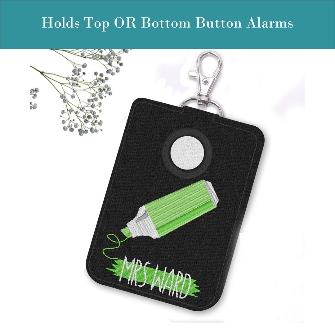 Alarm ID Badge Holder, Alarm Holder Key Ring, Personalized Highlighter ...