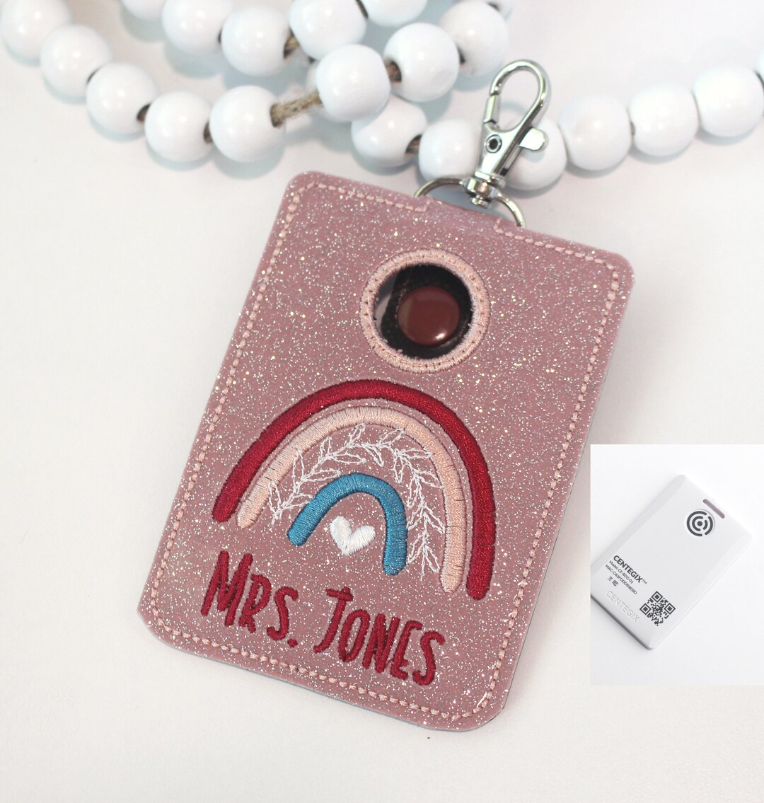 Alarm ID Badge Holder Alarm Holder Key Ring Vertical ID Card - Etsy