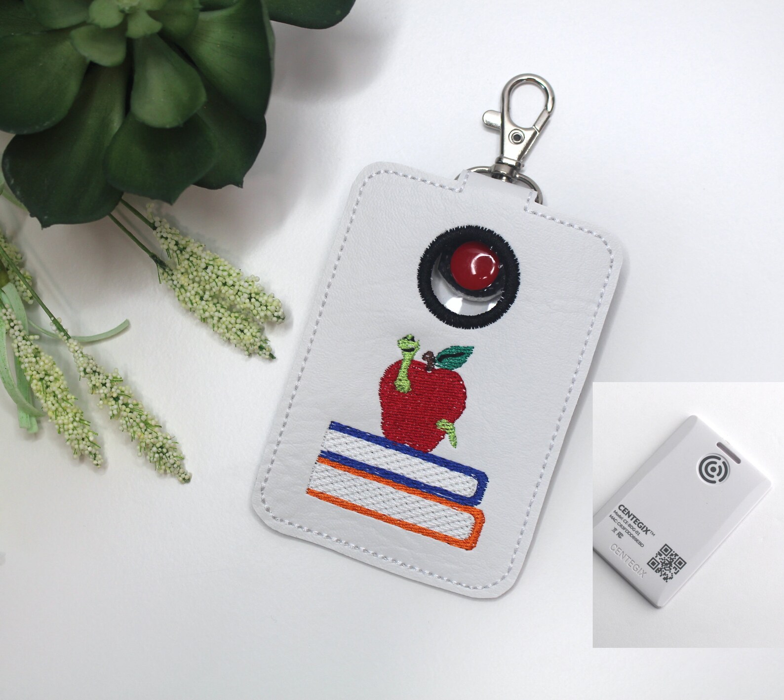 Alarm ID Badge Holder Alarm Holder Key Ring Vertical ID Card - Etsy