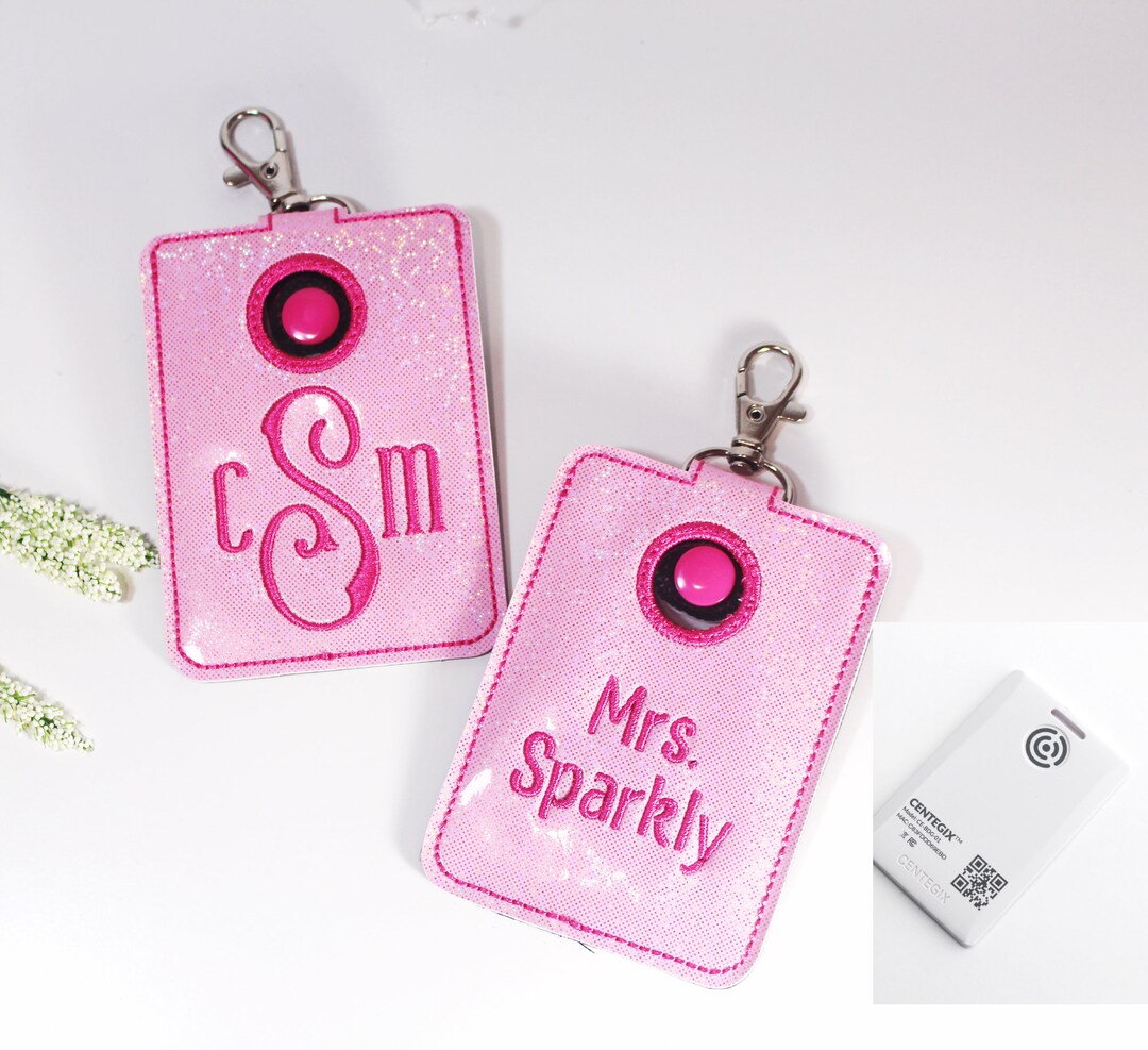Alarm ID Badge Holder Alarm Holder Key Ring Vertical ID Card - Etsy