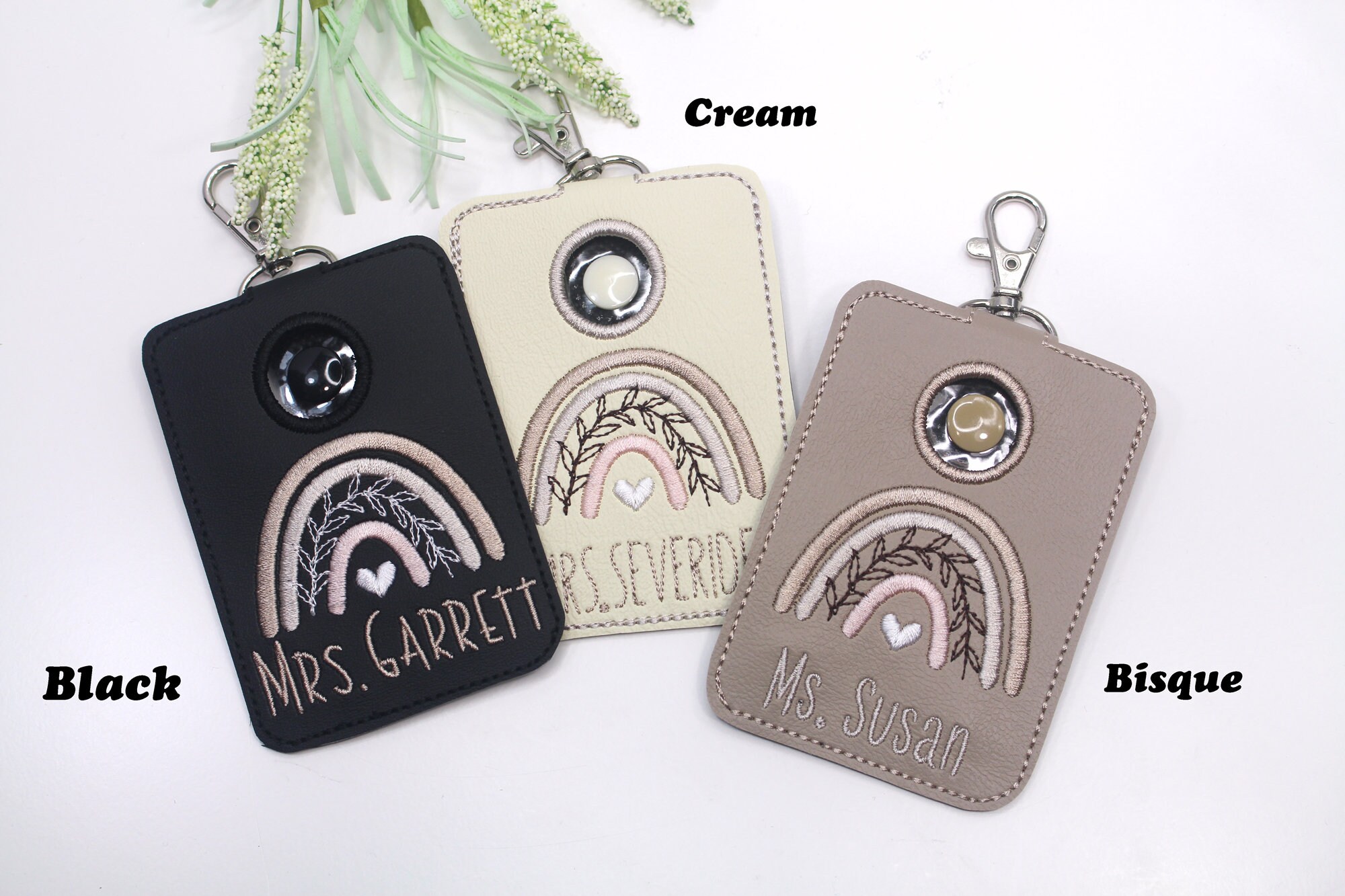 Alarm ID Badge Holder Alarm Holder Key Ring Vertical ID Card - Etsy