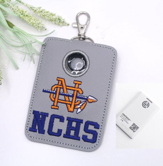 Alarm ID Badge Holder Alarm Holder Key Ring Vertical ID Card - Etsy