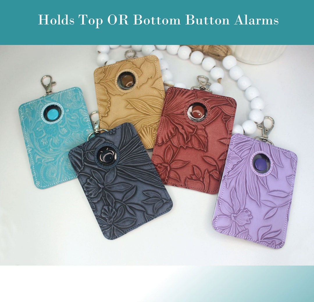 Alarm ID Badge Holder, Alarm Holder Key Ring, Vertical ID Card Case ...