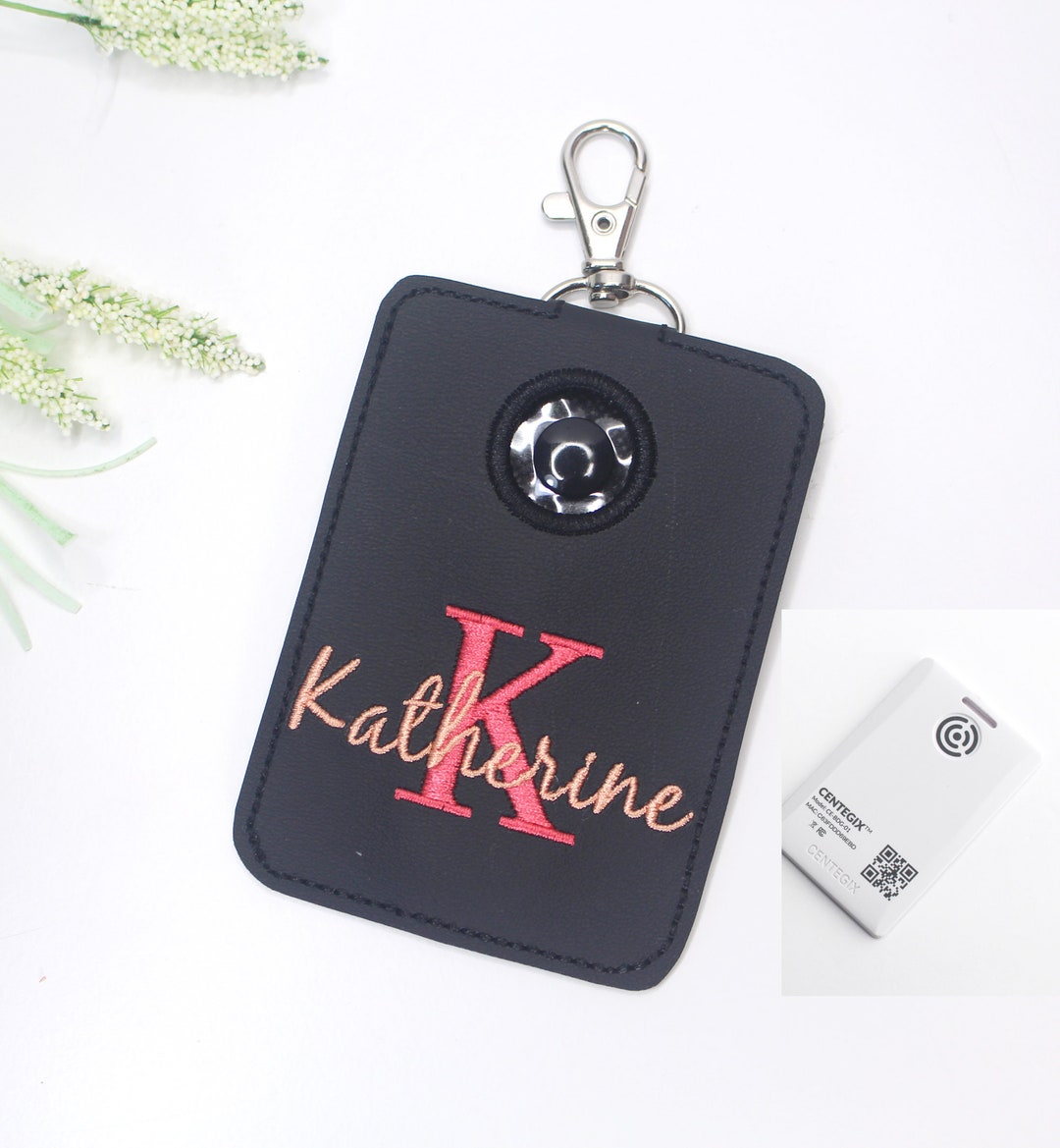 Alarm ID Badge Holder Alarm Holder Key Ring Vertical ID Card - Etsy