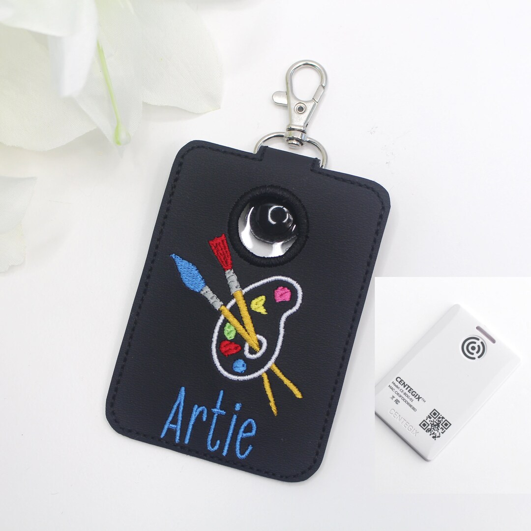 Alarm ID Badge Holder Alarm Holder Key Ring Personalized - Etsy