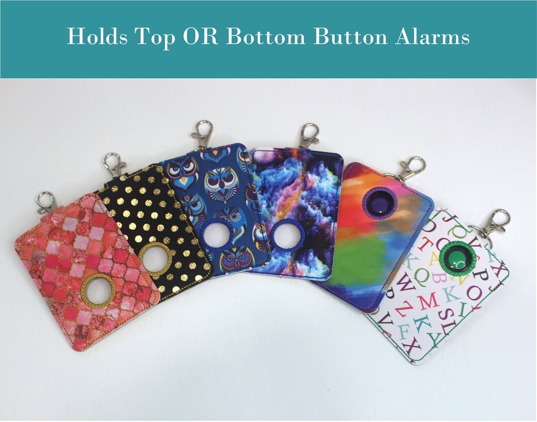 Alarm ID Badge Holder, Alarm Holder Key Ring, Personalized School ...