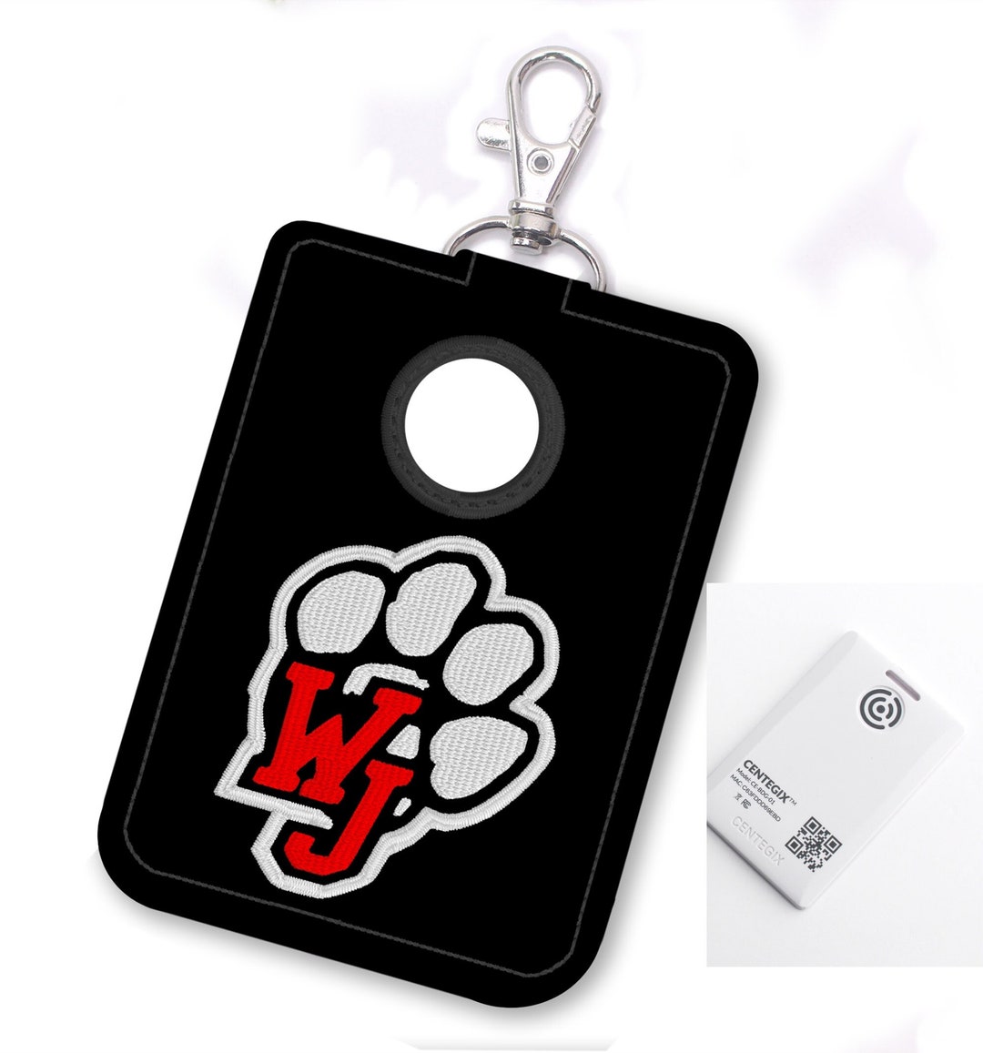Alarm ID Badge Holder, Alarm Holder Key Ring, Personalized Vertical ID ...