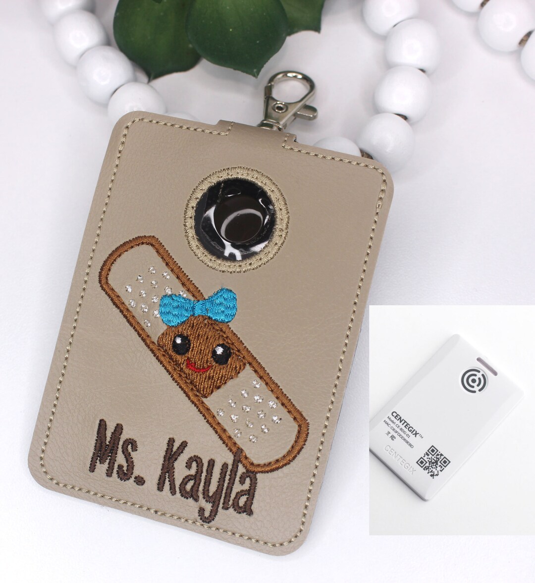 Alarm ID Badge Holder Alarm Holder Key Ring Vertical ID Card - Etsy