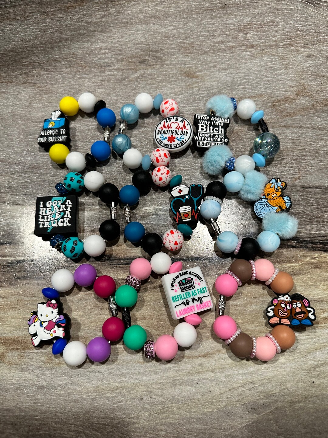 Stanley Cup Charms for Women,tumbler Handle Charm, Silicon Bead Tag ...