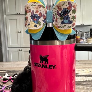 Glitter Stanley Tumbler Bow Straw Topper, Stanley Cup Bow , Glitter ...