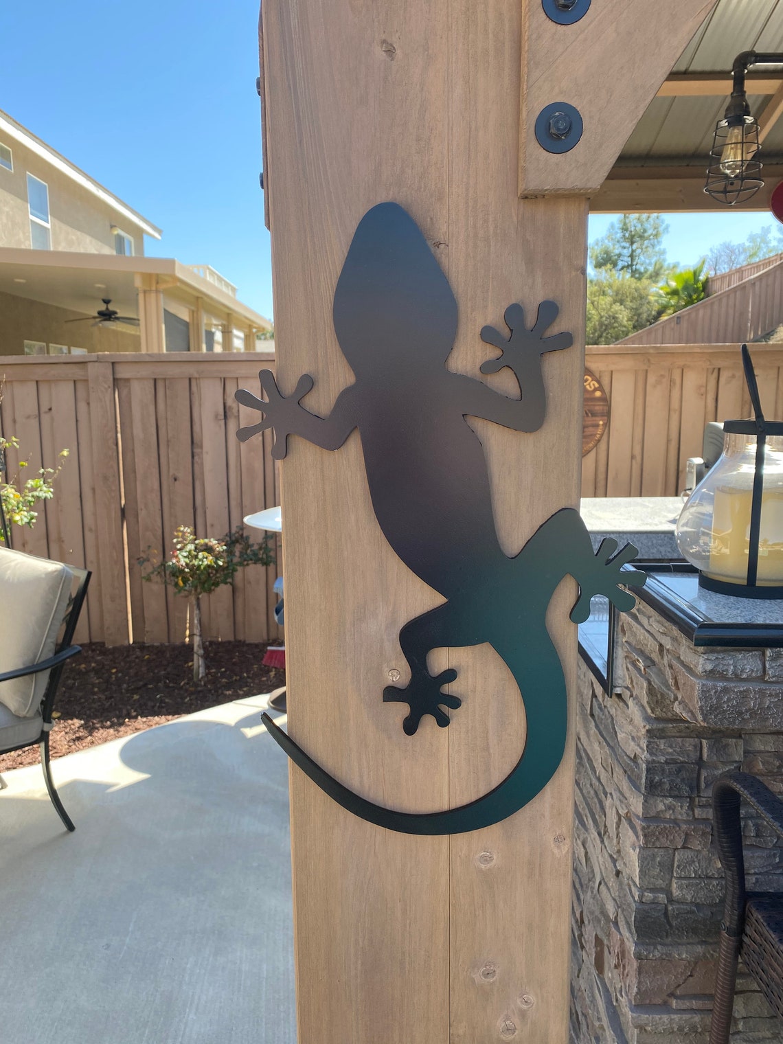Handmade Wood Gecko Cut Out - Etsy