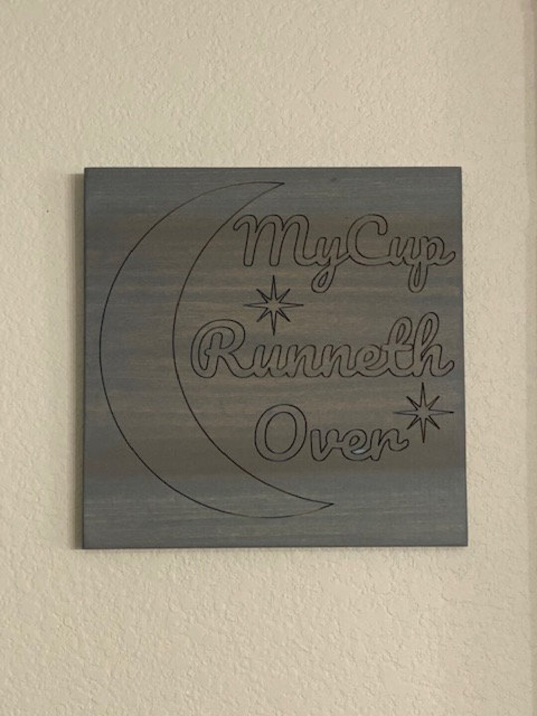 My Cup Runneth Over Wall Sign - Etsy