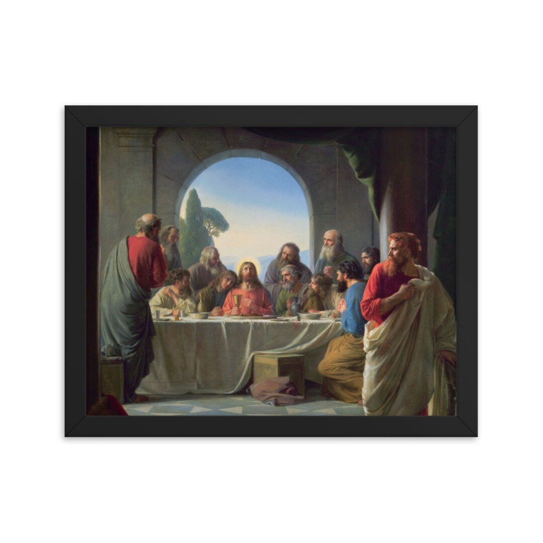 The Last Supper Latter-day Saint Framed Poster, LDS, Mormon, Art ...
