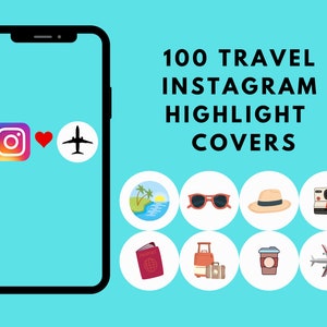 Travel Instagram Highlight Covers Bundle - 700+ Covers - Beach, Book ...