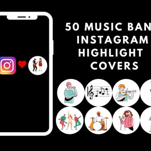 Musician Instagram Highlight Covers Premium Bundle 400 Covers Piano ...