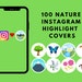 Travel Instagram Highlight Covers Bundle 700 Covers Beach, Book Lover ...