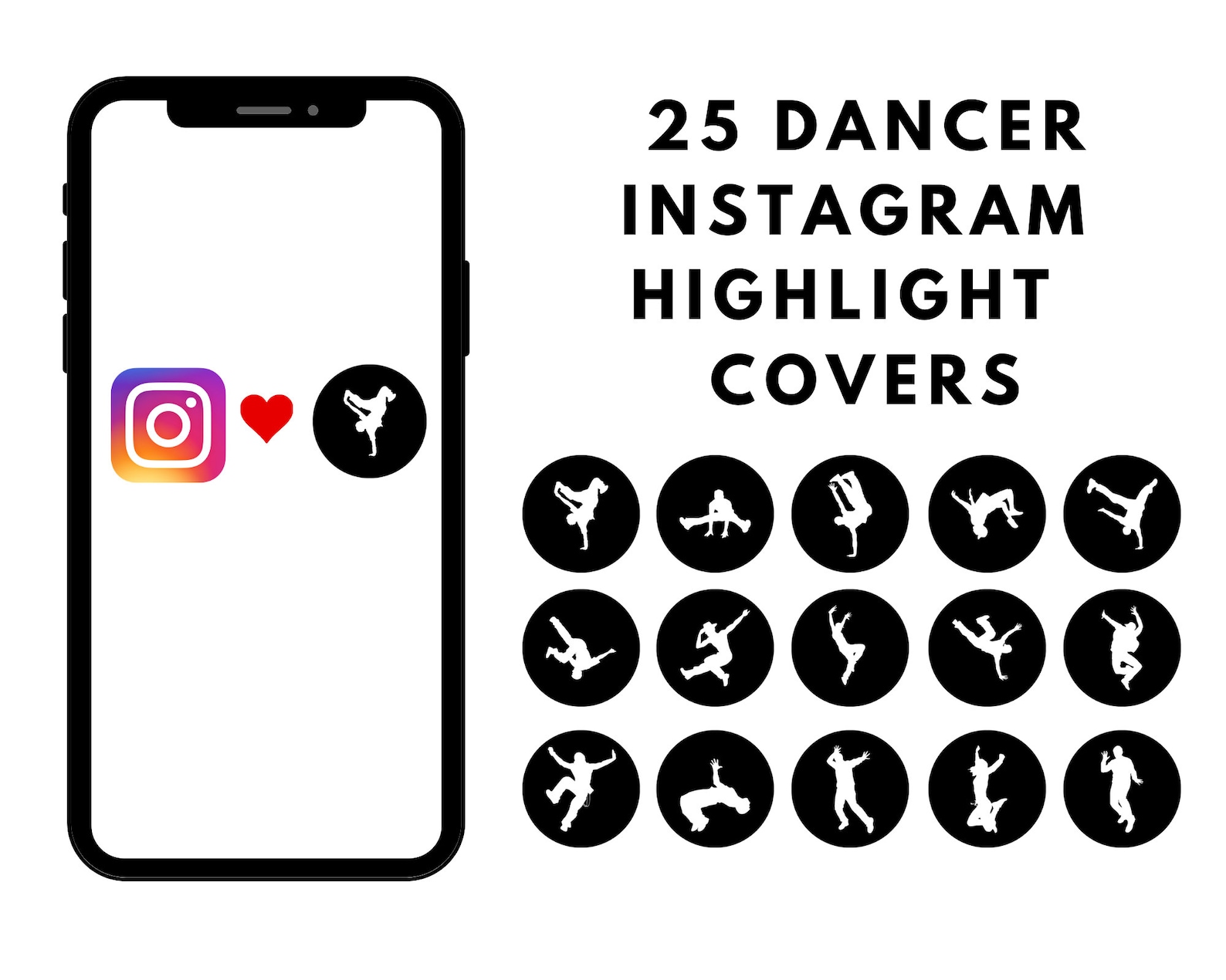 25 Dancer Instagram Highlight Covers - Dance, Dancing, Music, Art ...