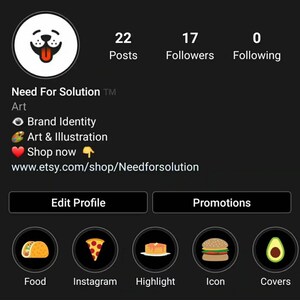 100 Food Instagram Highlight Covers Instagram Stories - Etsy
