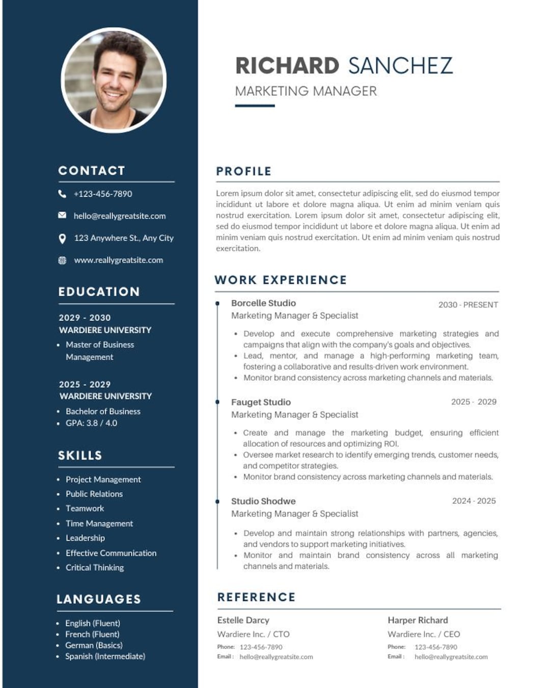 50+ Resume Template, Cv Template Word, Resume Google Doc, Cv Google Docs, CV Template Modern, CV ...
