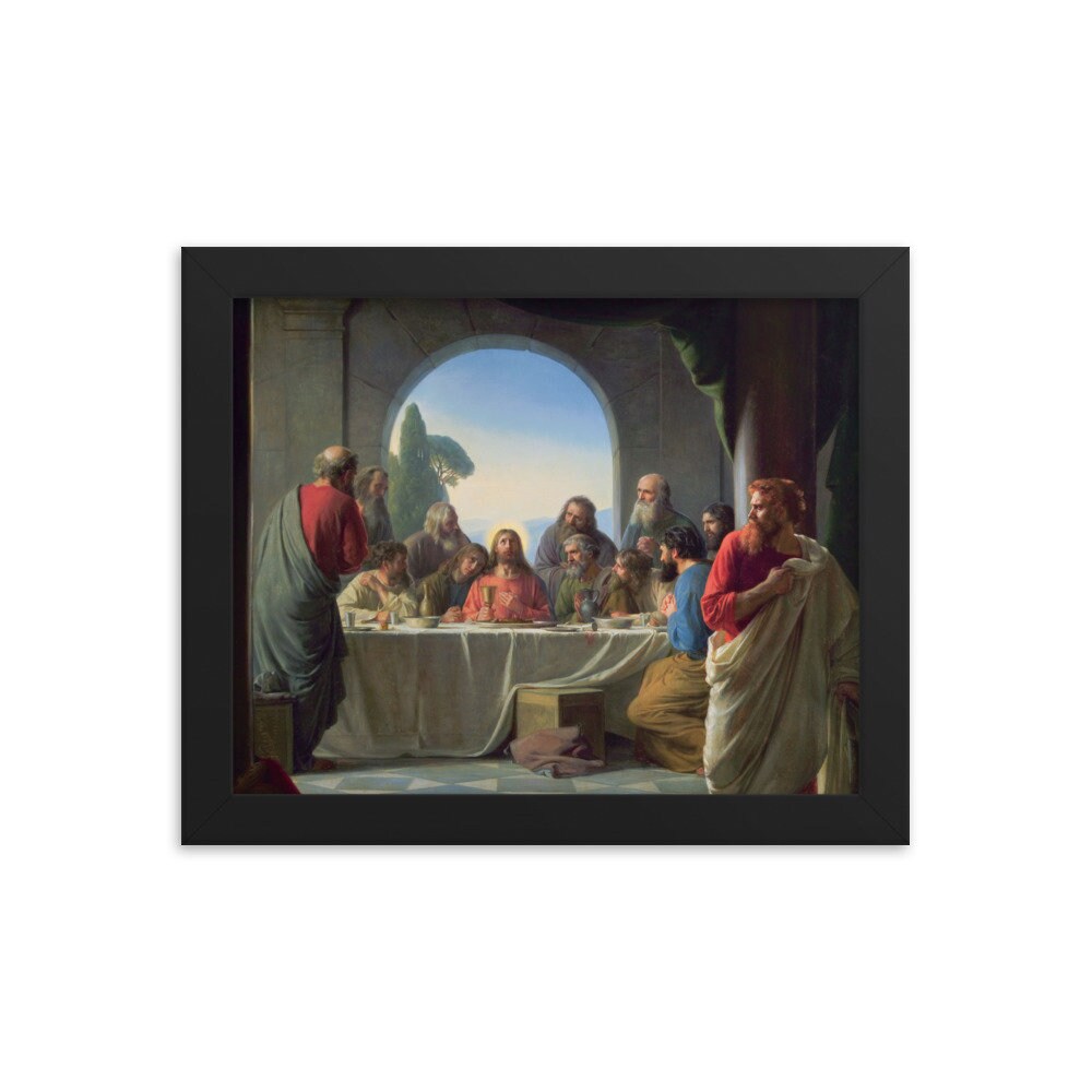 The Last Supper Latter-day Saint Framed Poster, LDS, Mormon, Art ...
