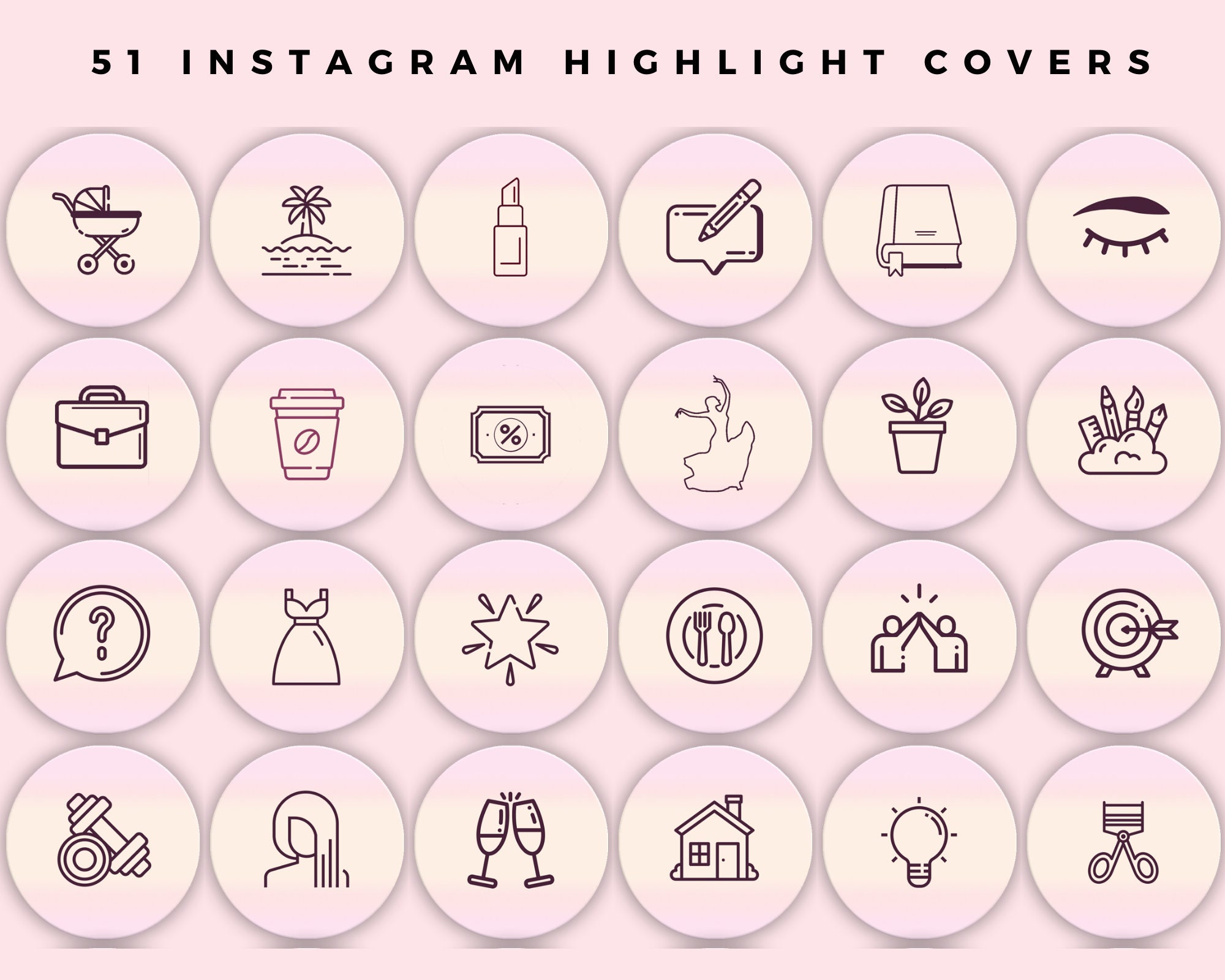 51 Instagram Highlight Covers, Instagram Stories, Highlight Icons ...