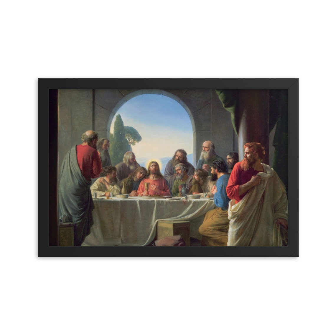 The Last Supper Latter-day Saint Framed Poster, LDS, Mormon, Art ...