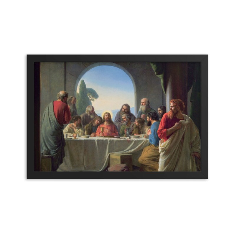 The Last Supper Latter-day Saint Framed Poster, LDS, Mormon, Art ...