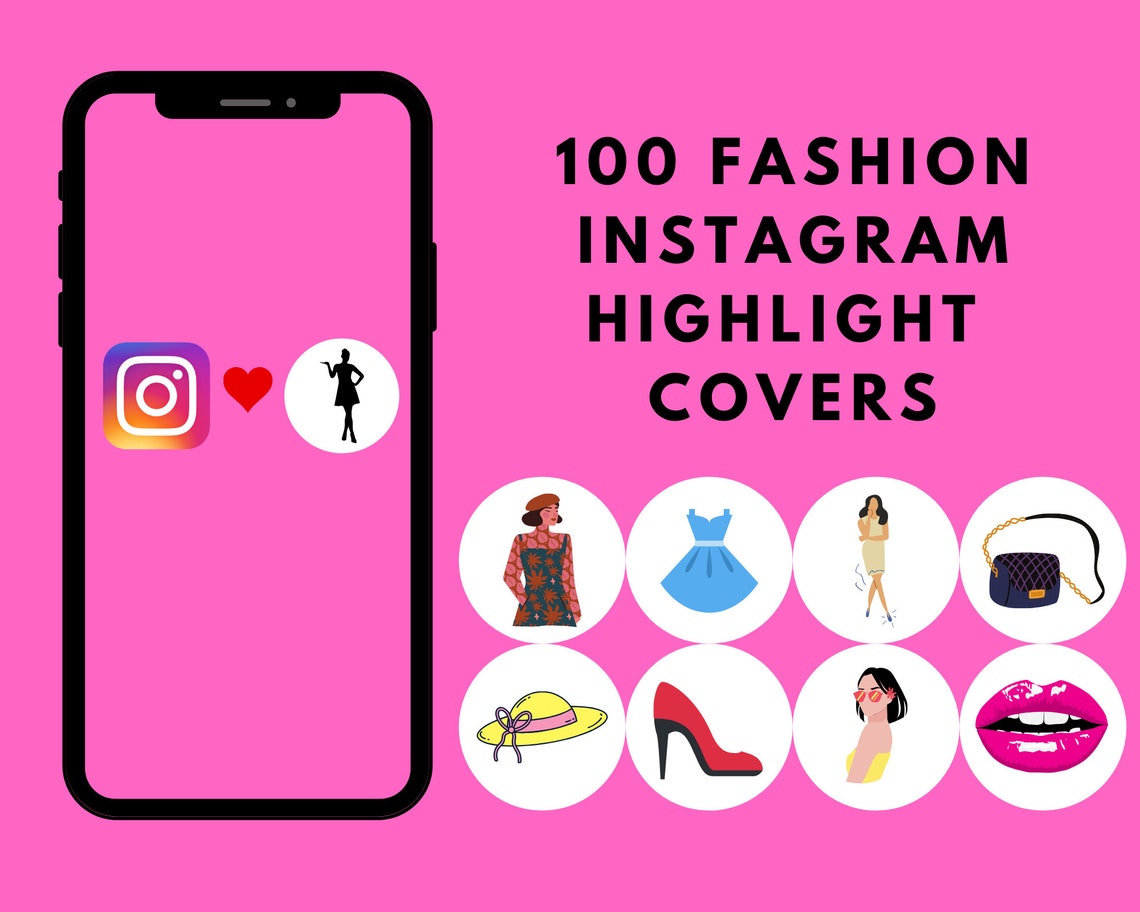 100 Fashion Instagram Highlight Covers Instagram Stories - Etsy