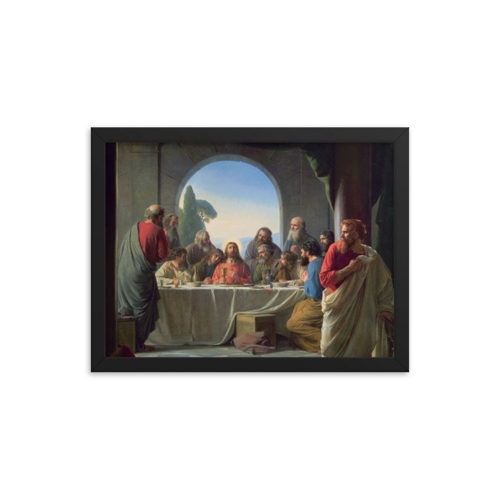 The Last Supper Latter-day Saint Framed Poster, LDS, Mormon, Art ...