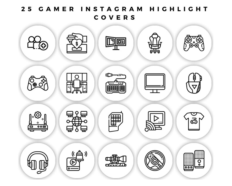 25 Gamer Instagram Highlight Covers, Instagram Stories, Highlight Icons ...
