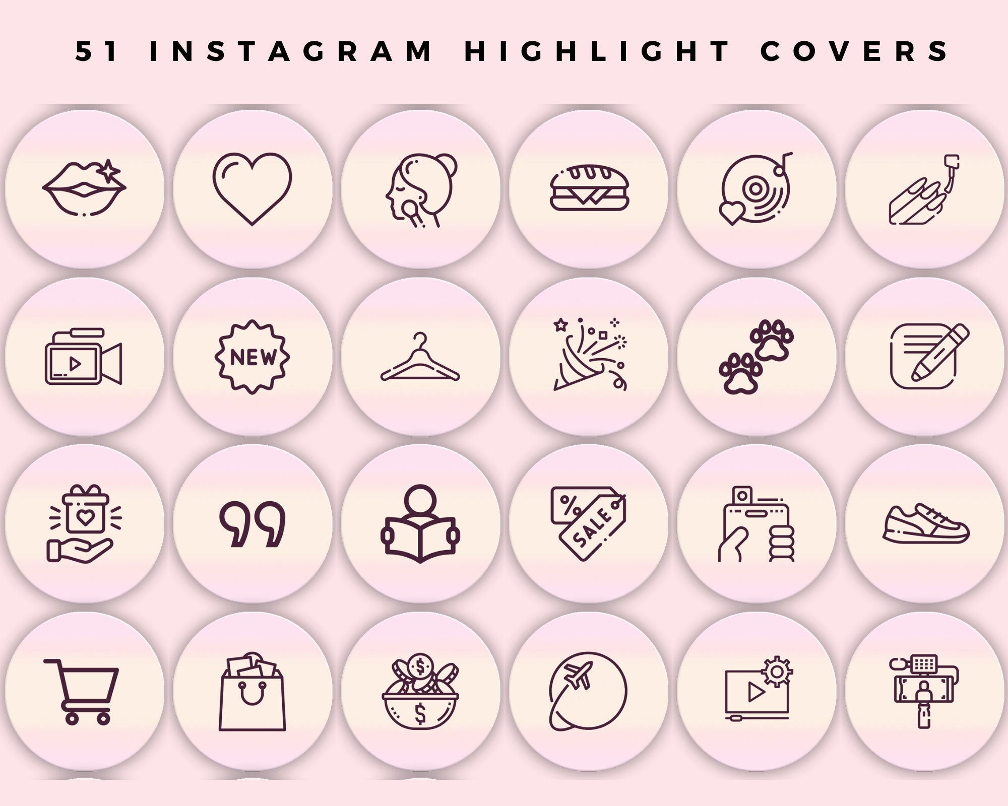 51 Instagram Highlight Covers, Instagram Stories, Highlight Icons ...