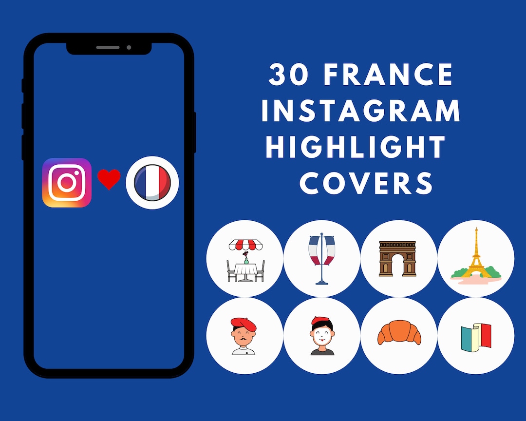 30 France Instagram Highlight Covers, Instagram Stories, Highlight ...